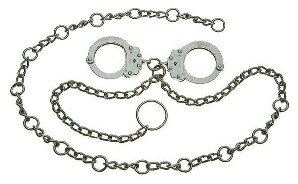 7003 Waist Chain with Cuffs in Front – Humane Restraint
